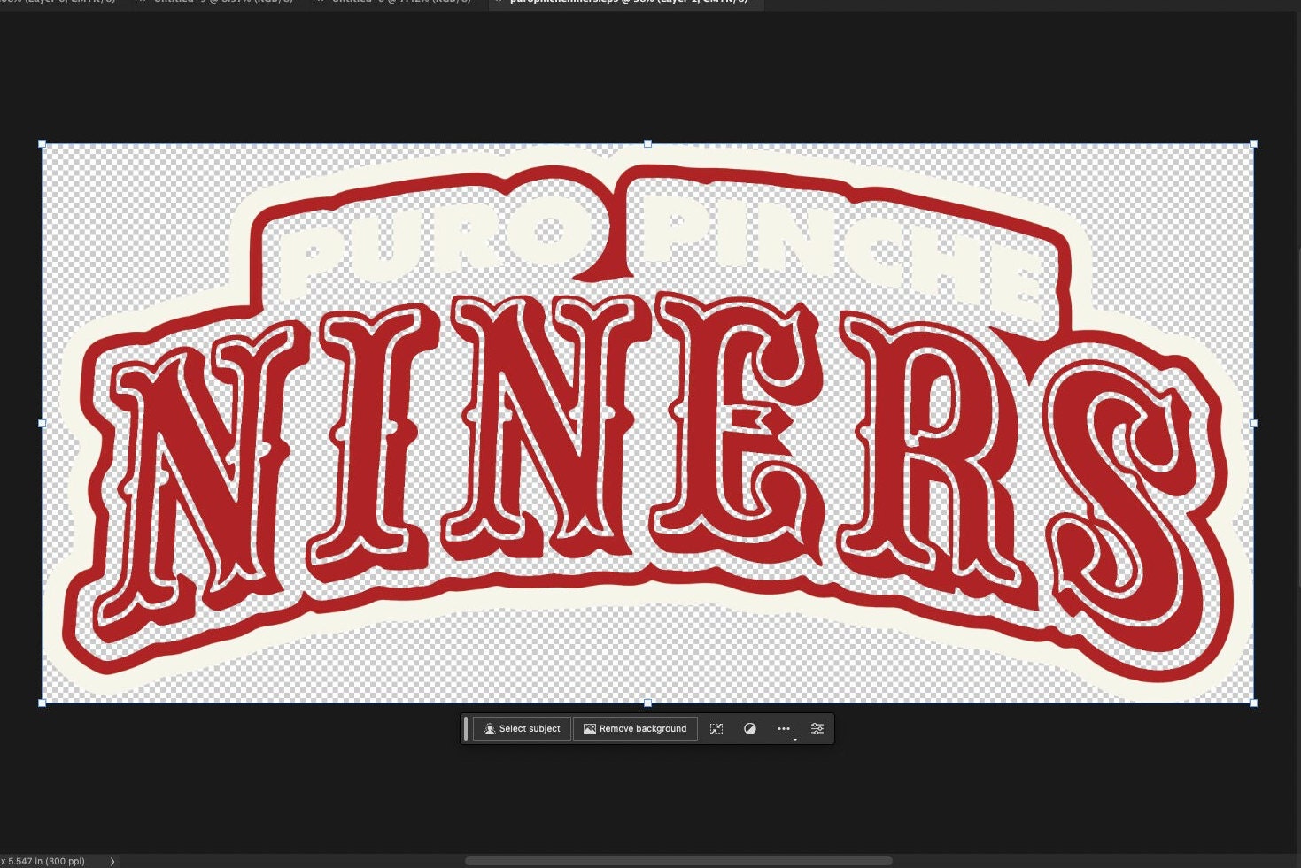 PURO PINCHE Niners Red Png Digitall File 300dpi - Etsy