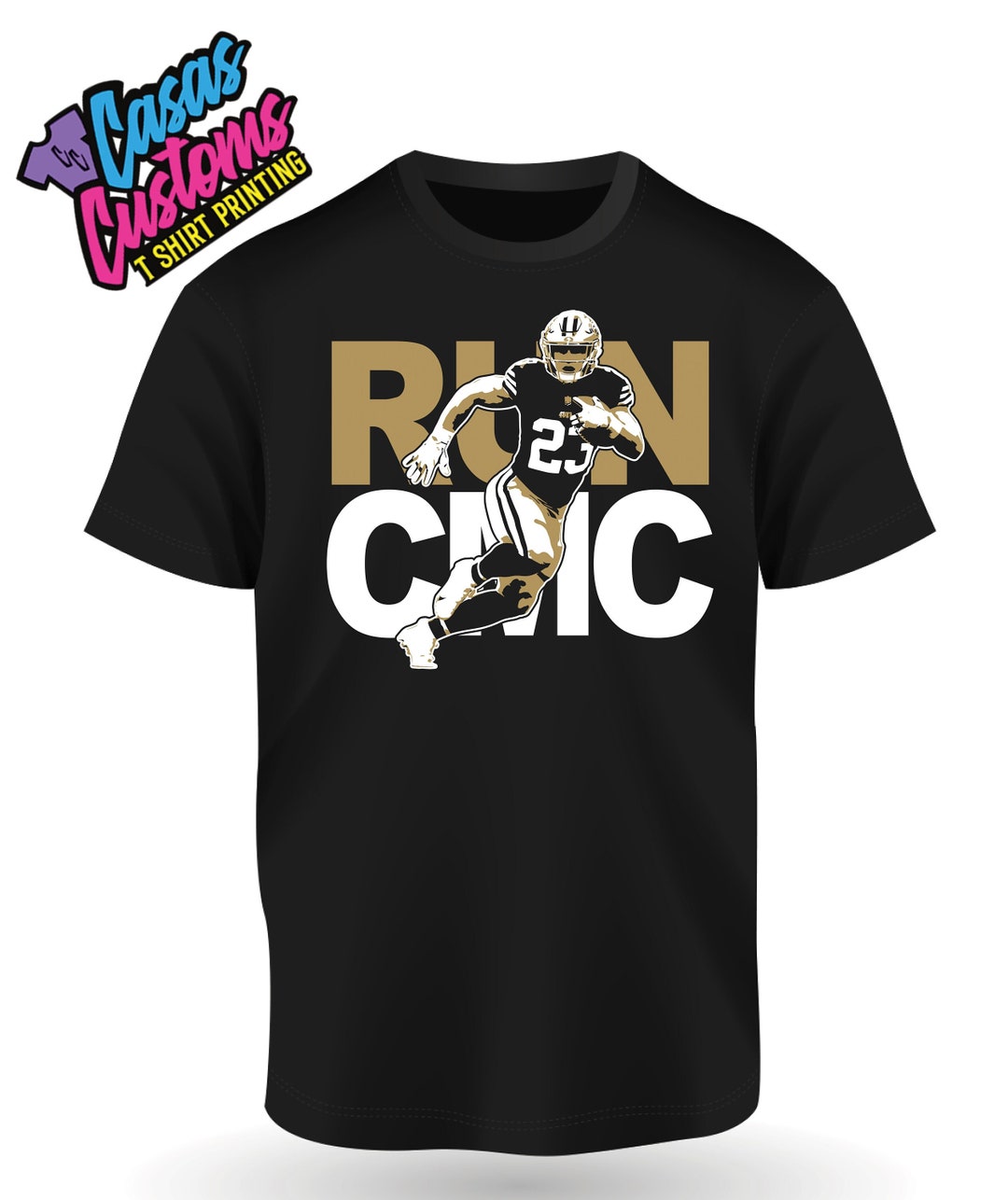 RUN CMC 49ers Christian Mccaffrey 300dpi Digital Files - Etsy