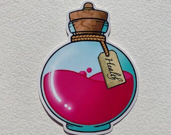 Health Potion Sticker - Etsy