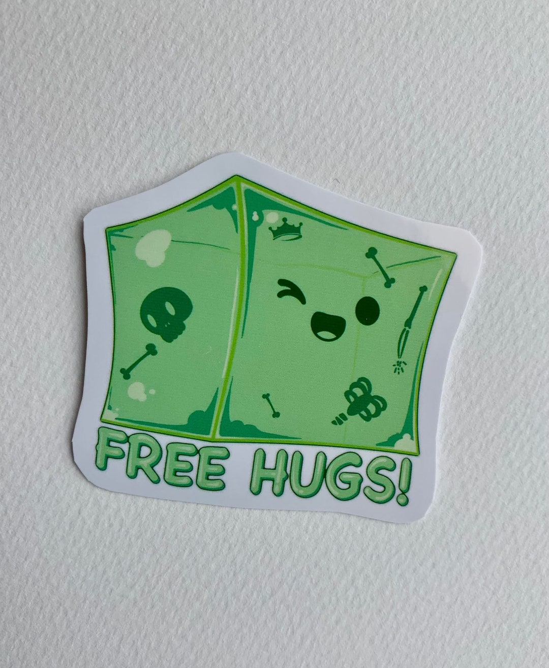 Cute D&D Gelatinous Cube Free Hugs - Etsy