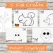 Fall Craft Printable, for Kids, Toddlers, Preschool, Wall Art, Autumn ...