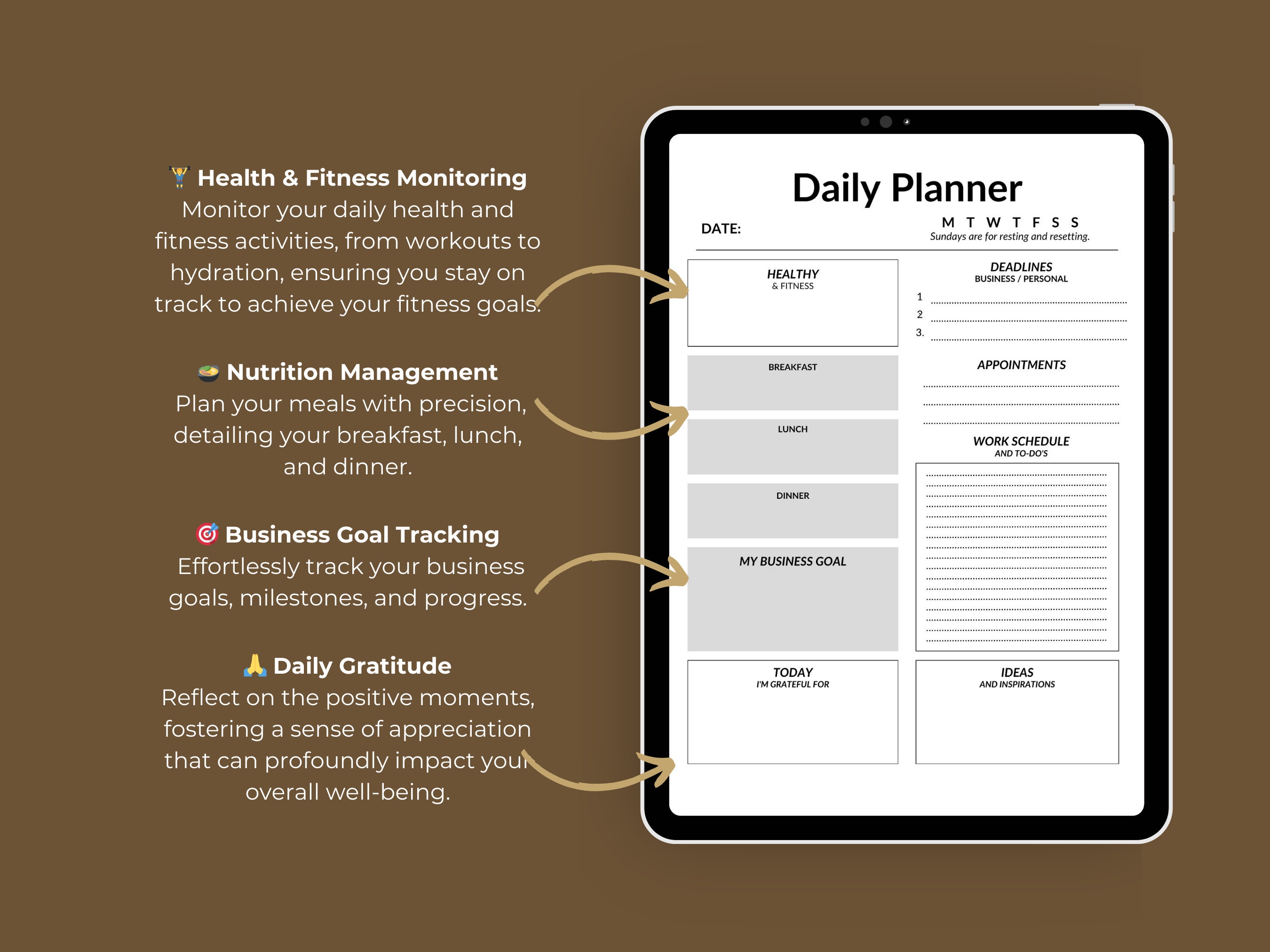 2024 Daily Planner Calendar 2024 Printable Planner A4 A5 US Letter ...