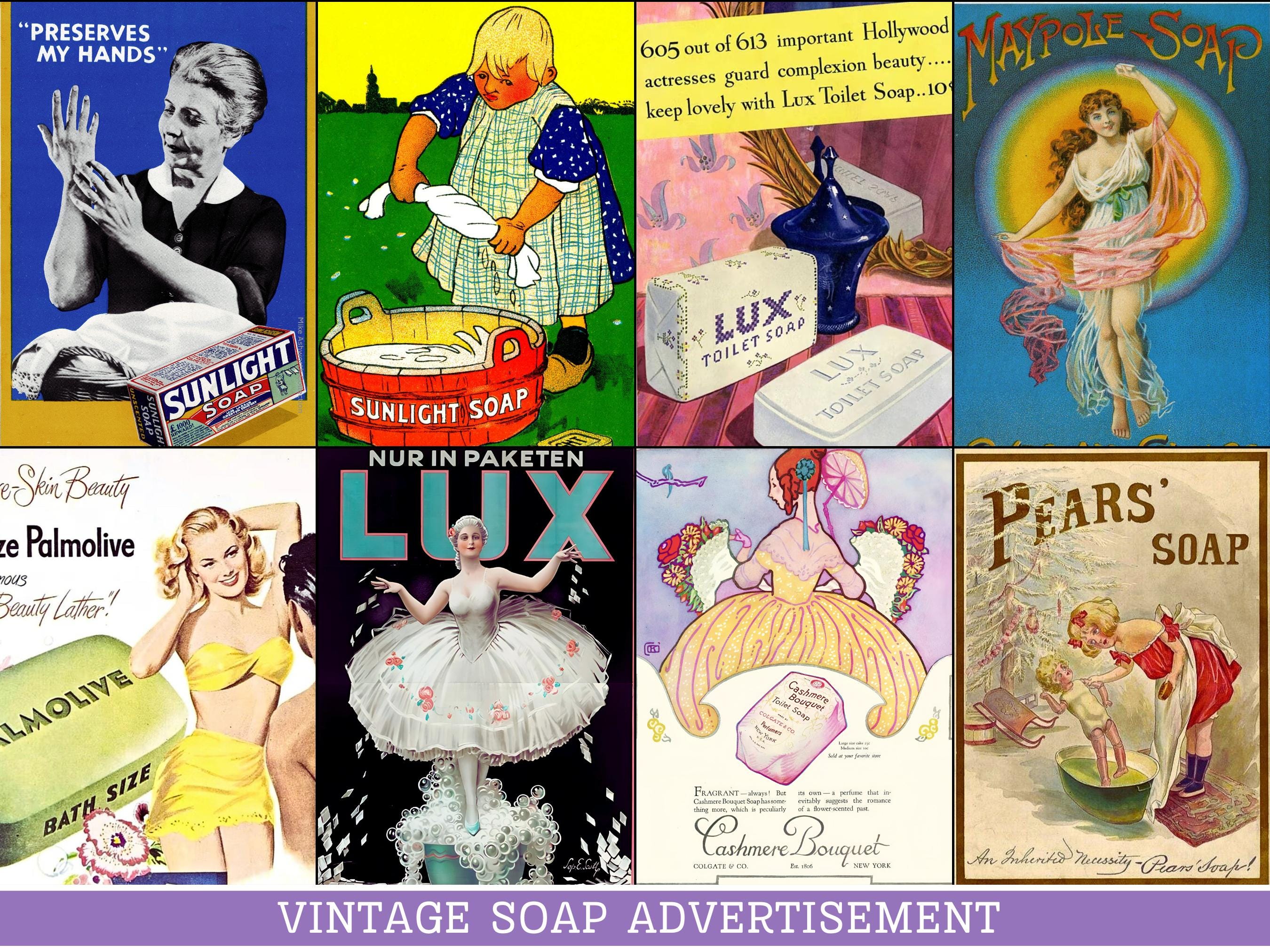 Vintage Soap Advertisement Collection, Antique Ephemera Printable ...