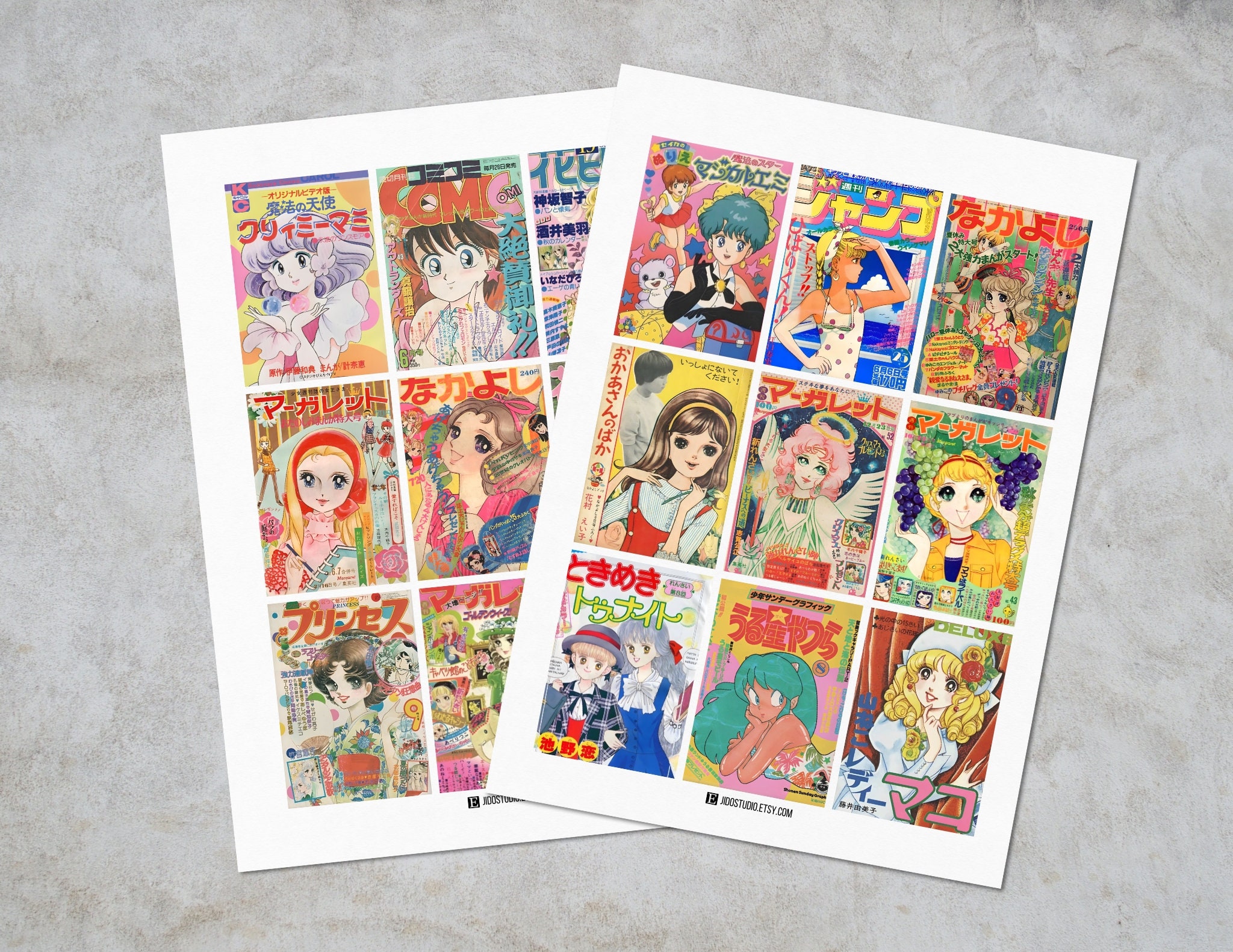 Japanese Girls Comic Book Covers Ver.2 | 1980s Vintage Japanese Anime ...