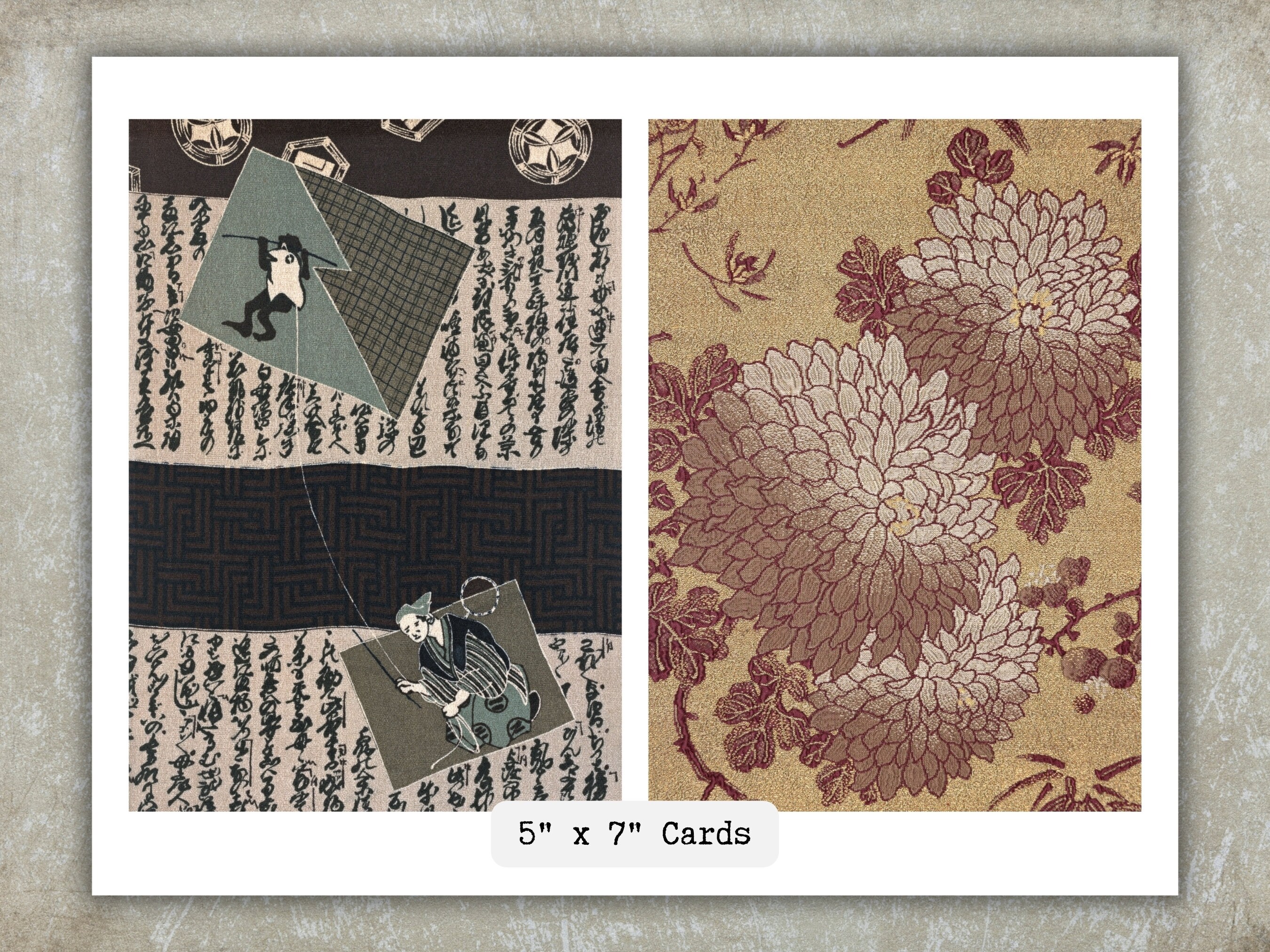 Traditional Japanese Textile Fabric Pattern Design Embellishment ...