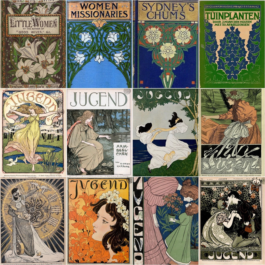 19th Century Old Book Covers Fairy Books | Vintage ATC Cards Ephemera ...