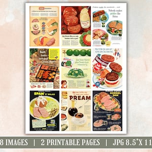 Retro Food Advertising 1950s Magazine Pages | Vintage Kitchen Pantry ...