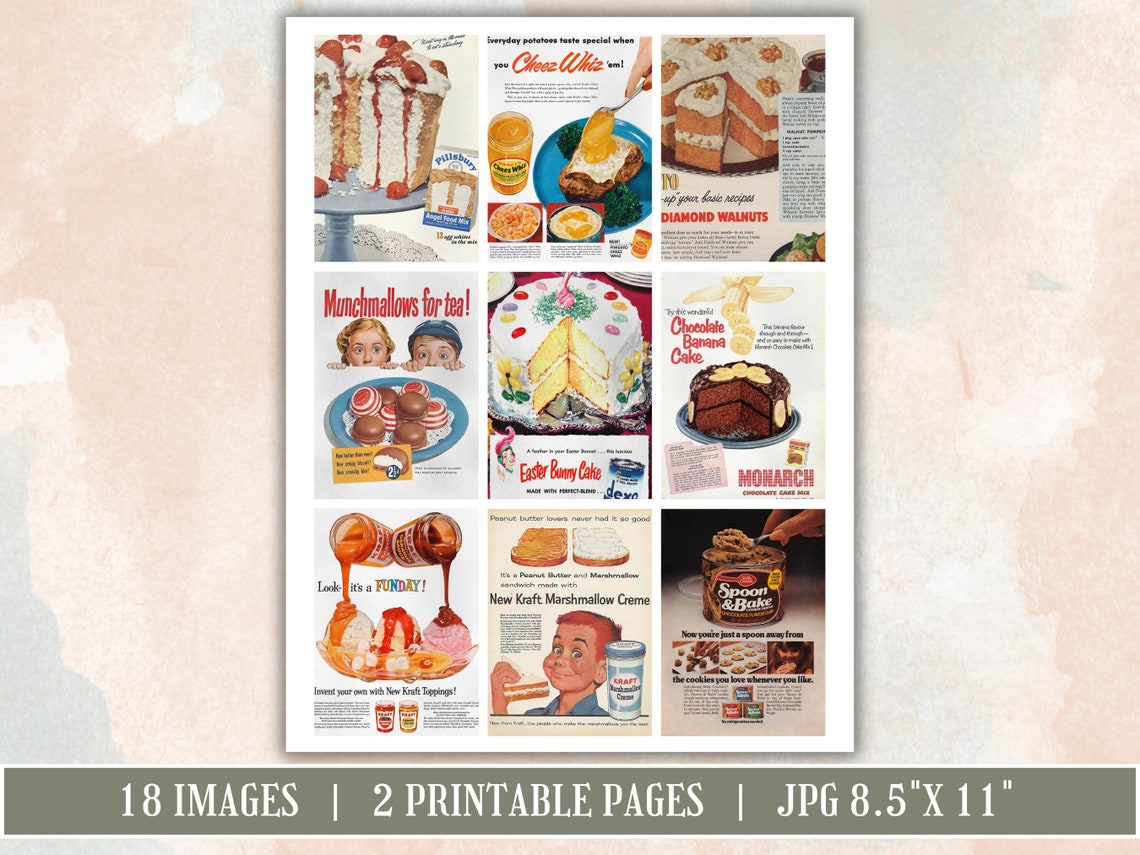 Retro Food Advertising 1950s Magazine Pages | Vintage Kitchen Pantry ...