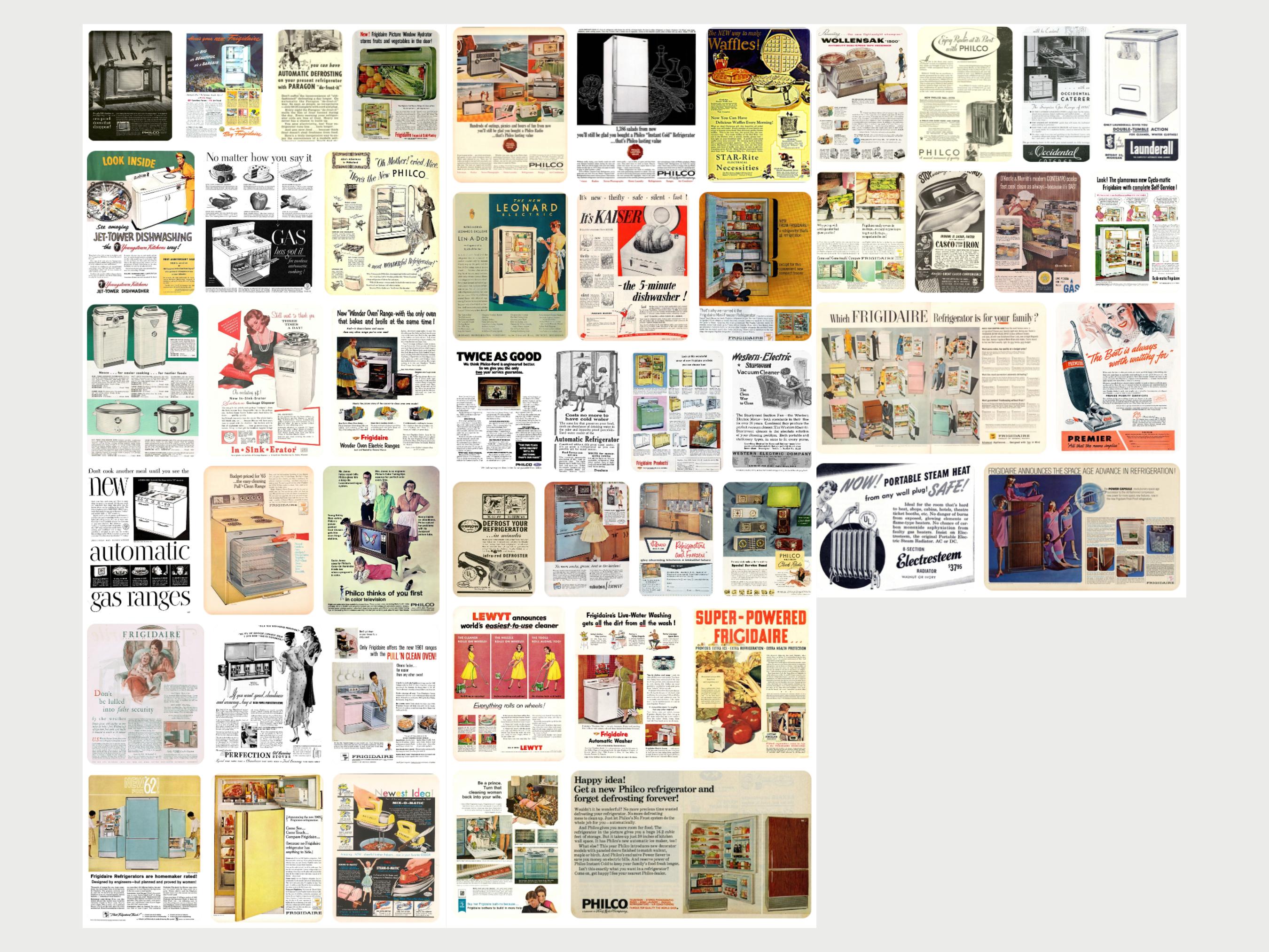 Vintage Home Appliance Ads Scrapbooking Printable | Retro Ephemera ...