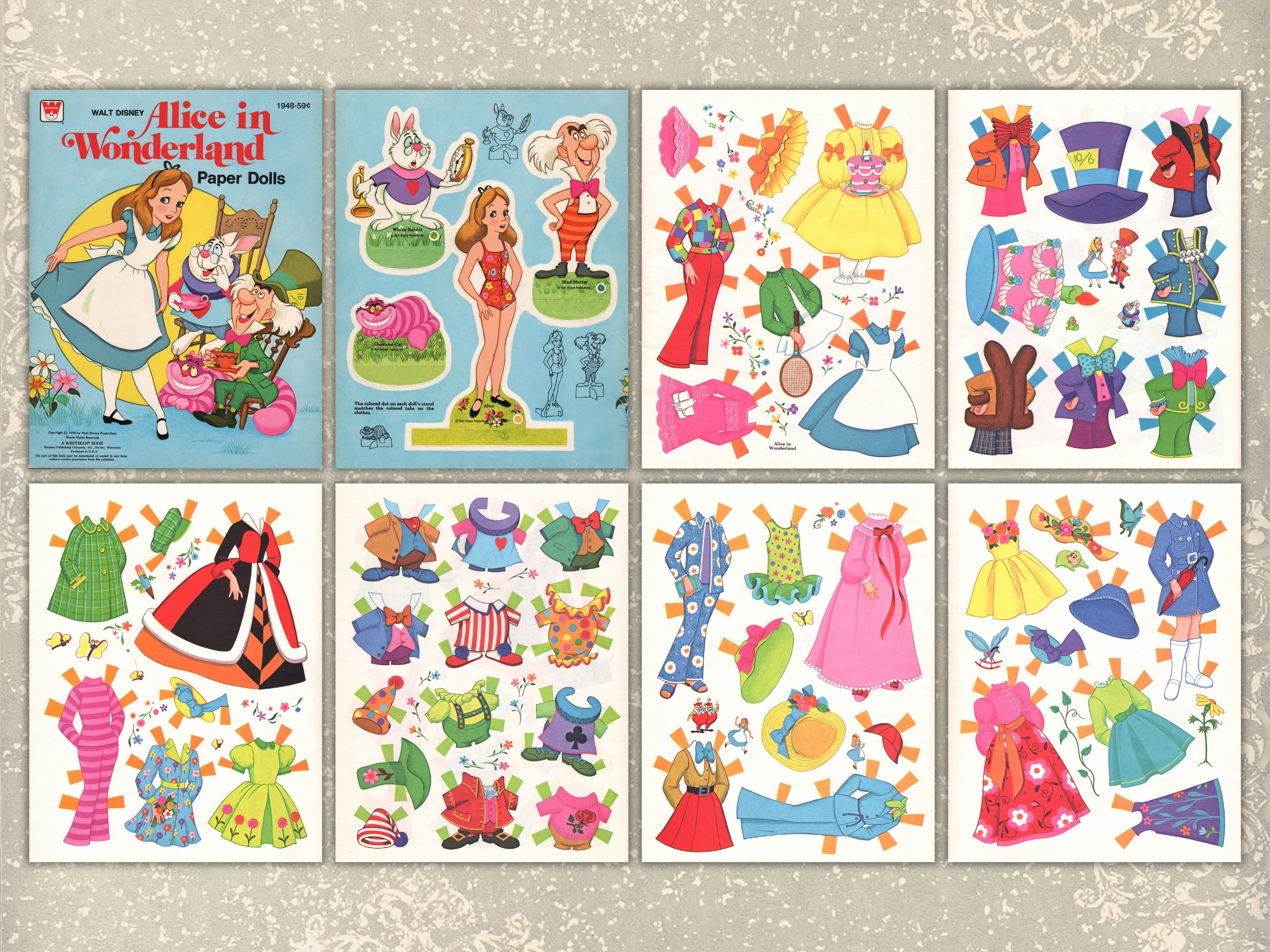 Alice In Wonderland Printable Paper Dolls Alice In Wonderland Felt