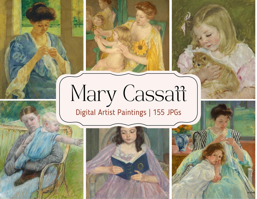 Mary Cassatt | Artist Art Bundle Digital Collection Jpgs | Scrapbook ...