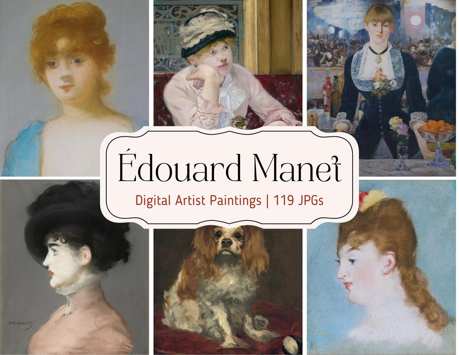 Édouard Manet | Artist Art Bundle Digital Collection Jpgs | Scrapbook ...
