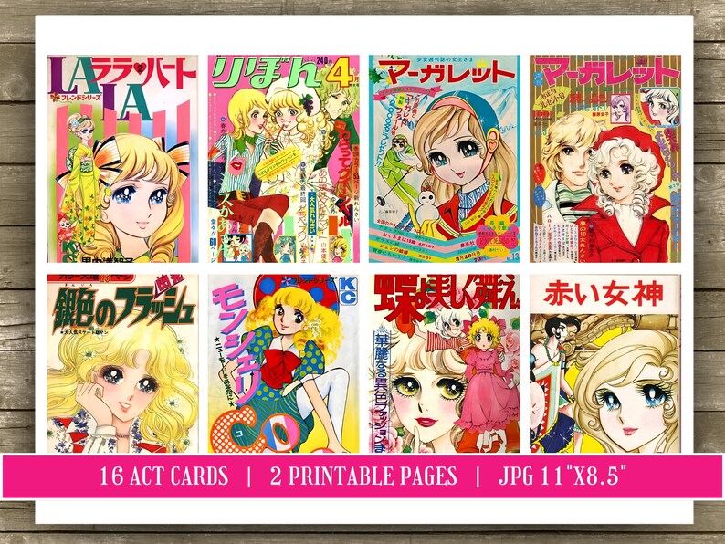 Japanese Girls Comic Book Covers Ver.3 | Vintage Japanese Anime Graphic ...