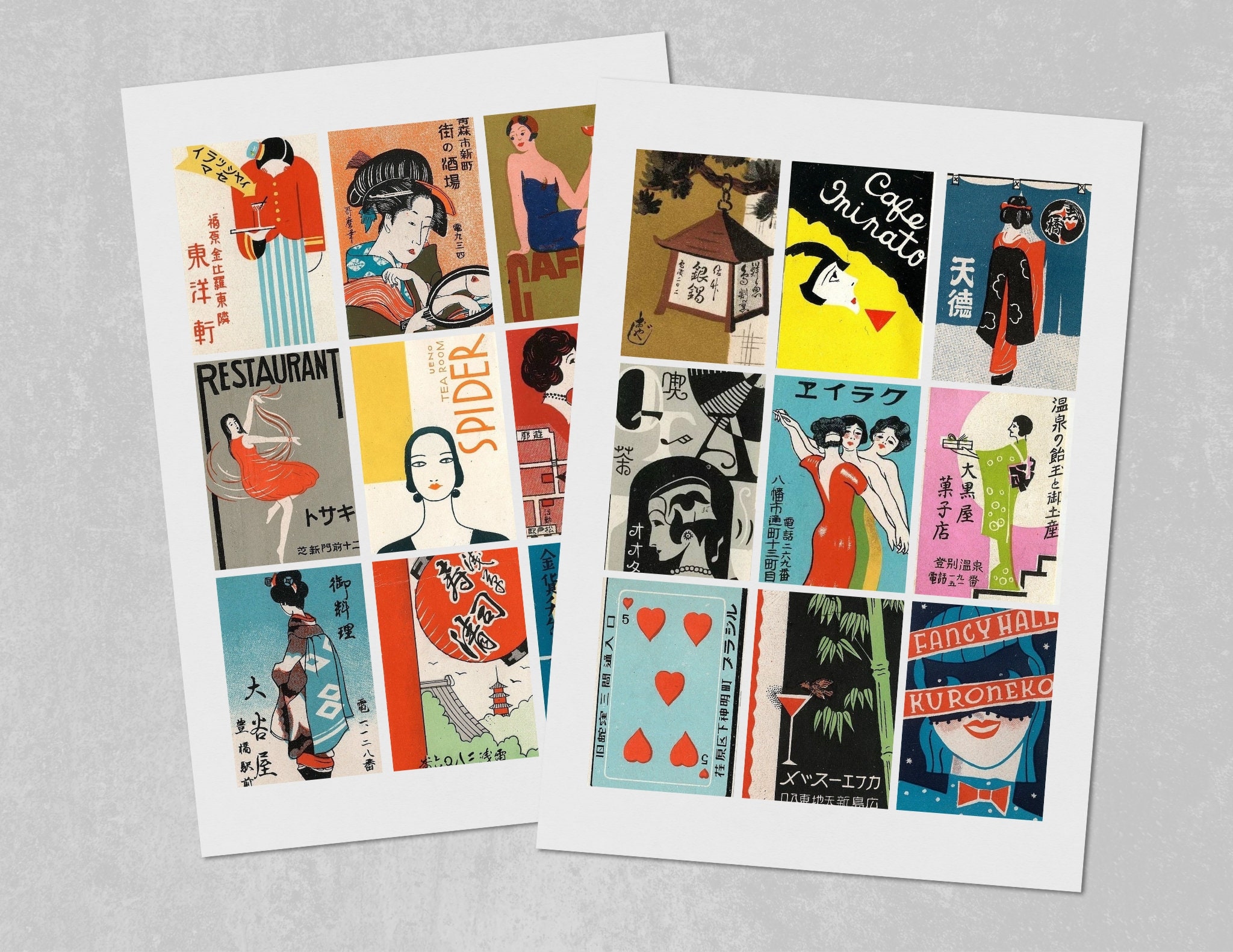 Japanese Matchbox Label Posters Ver.1 | Vintage Japanese Graphic ...