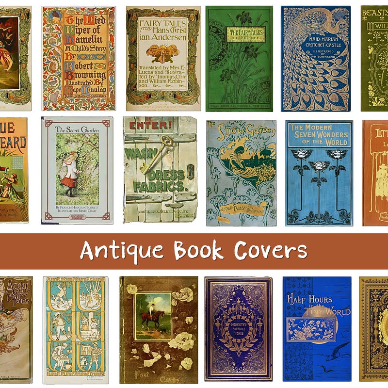 Antique Book Covers - Etsy
