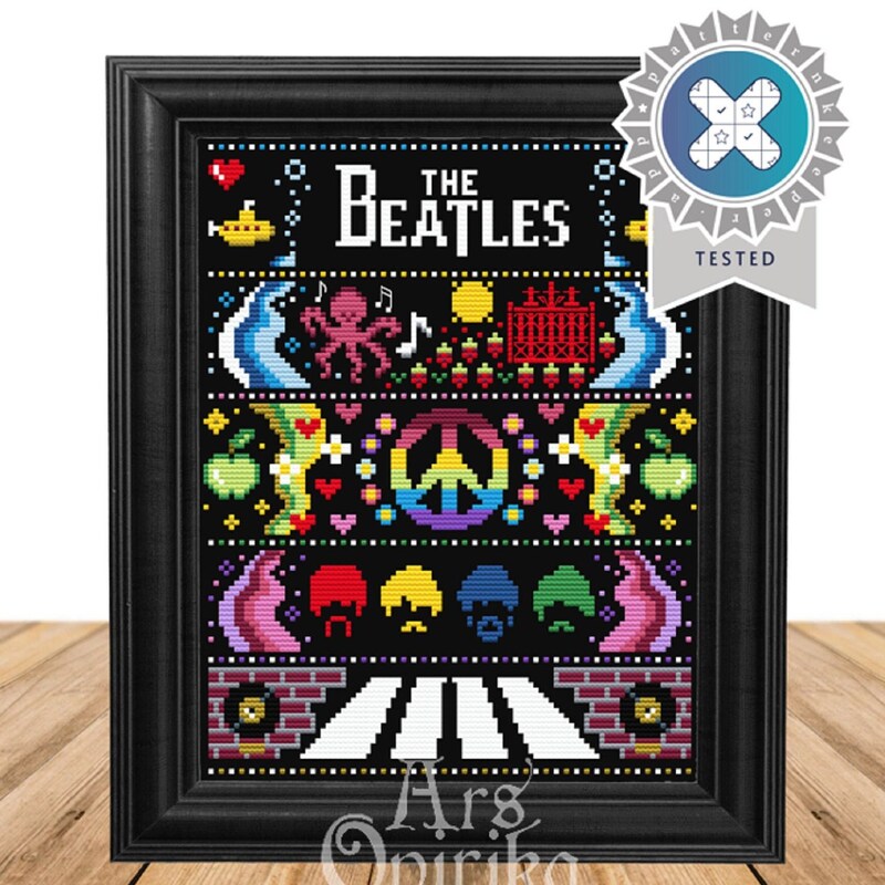 Beatles Embroidery - Etsy