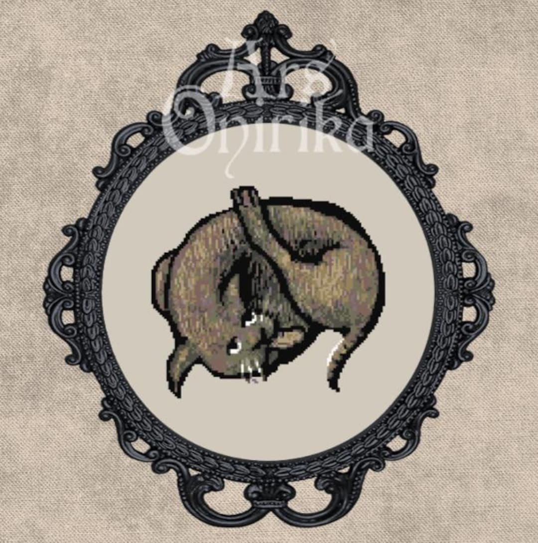 Medieval Cat II - Cross Stitch Pattern - Medieval Codex Animal ...