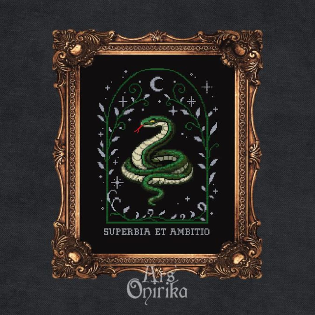 House of Ambition – Medieval Snake Cross Stitch Pattern (PDF) - Part of ...