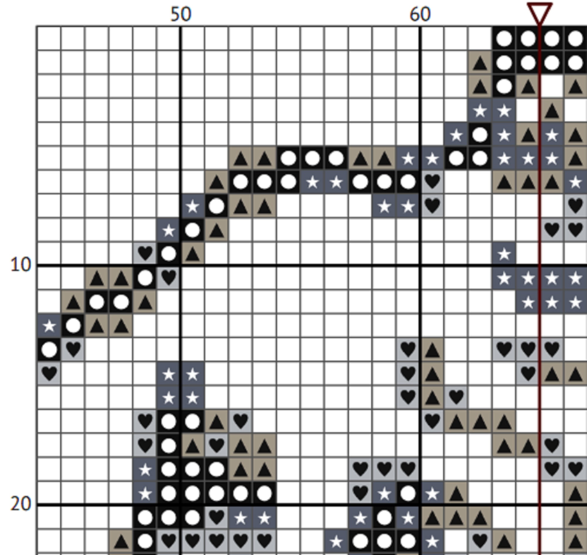 Mermaid - Medieval Cross Stitch Pattern - Ancient Design - Pattern ...