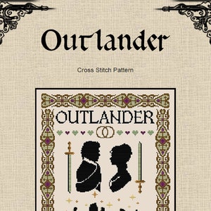 Outlander Cross Stitch Pattern - Scotland Pattern - Jamie & Claire ...