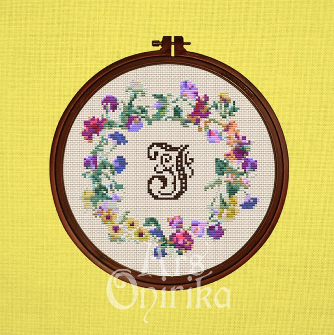 Letter J Alphabet Pattern Alphabet Cross Stitch Flower - Etsy Australia