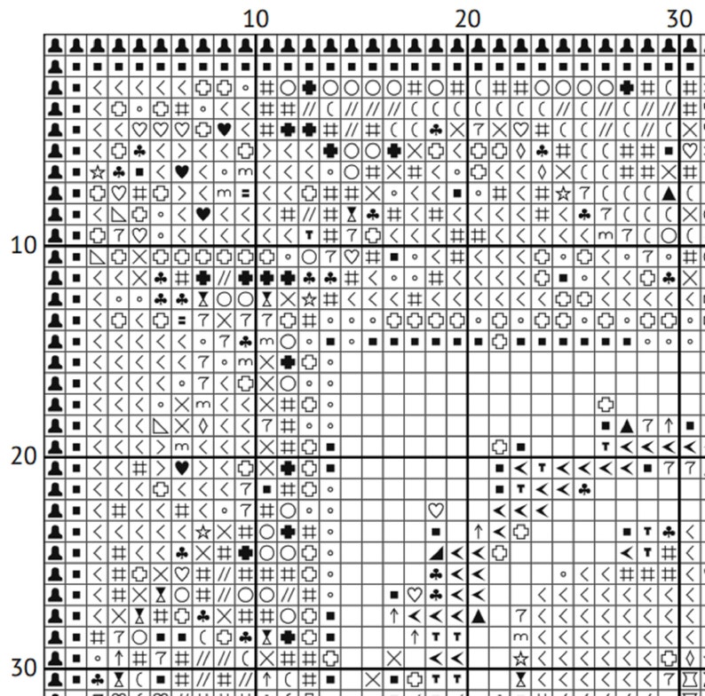 Modèle de point de croix du codex médiéval - Echantillon de manuscrit enluminé - Téléchargement ...