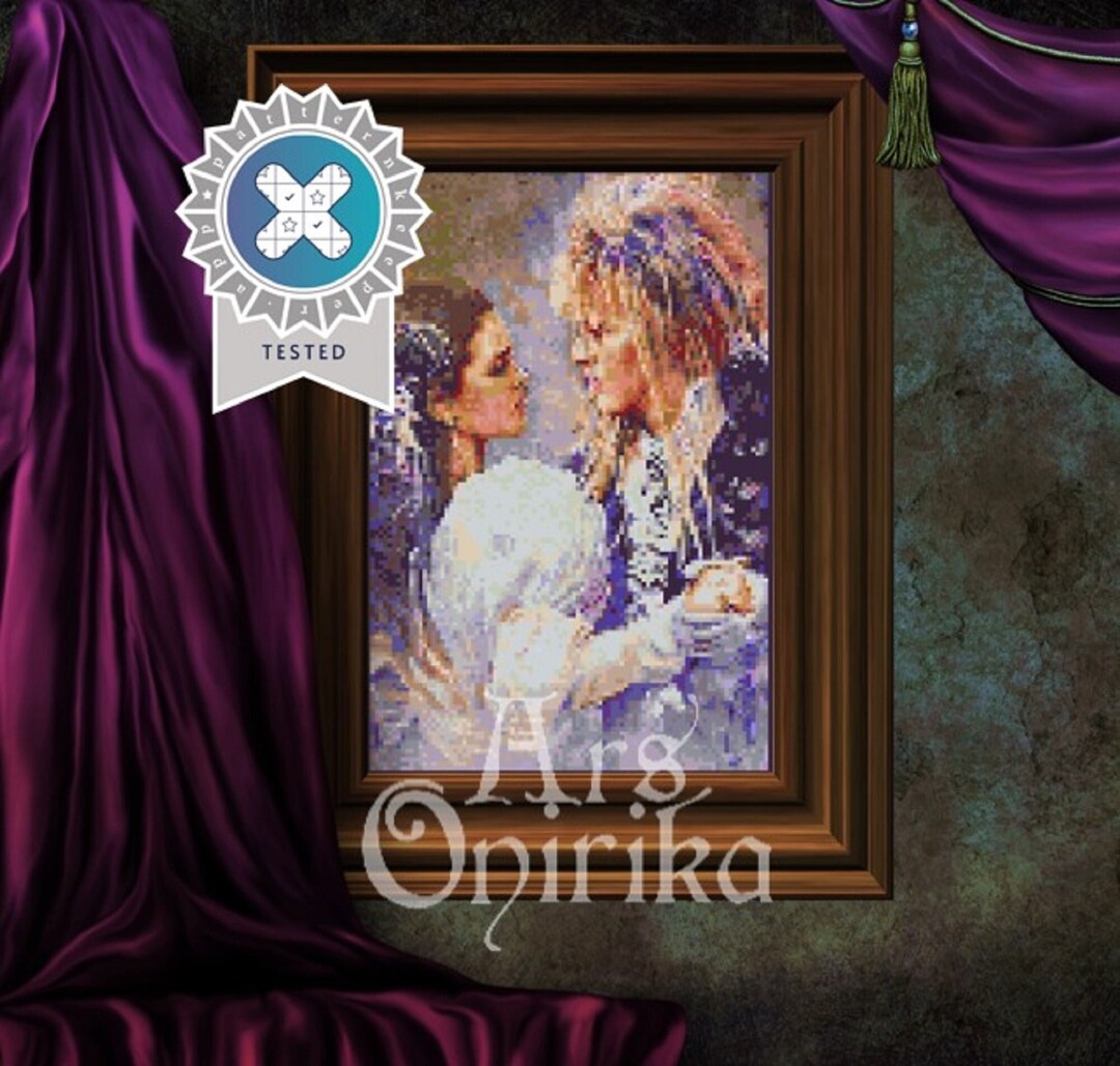 Labyrinth Cross Stitch Pattern Labyrinth Movie 1986 Needlepoint Pattern ...