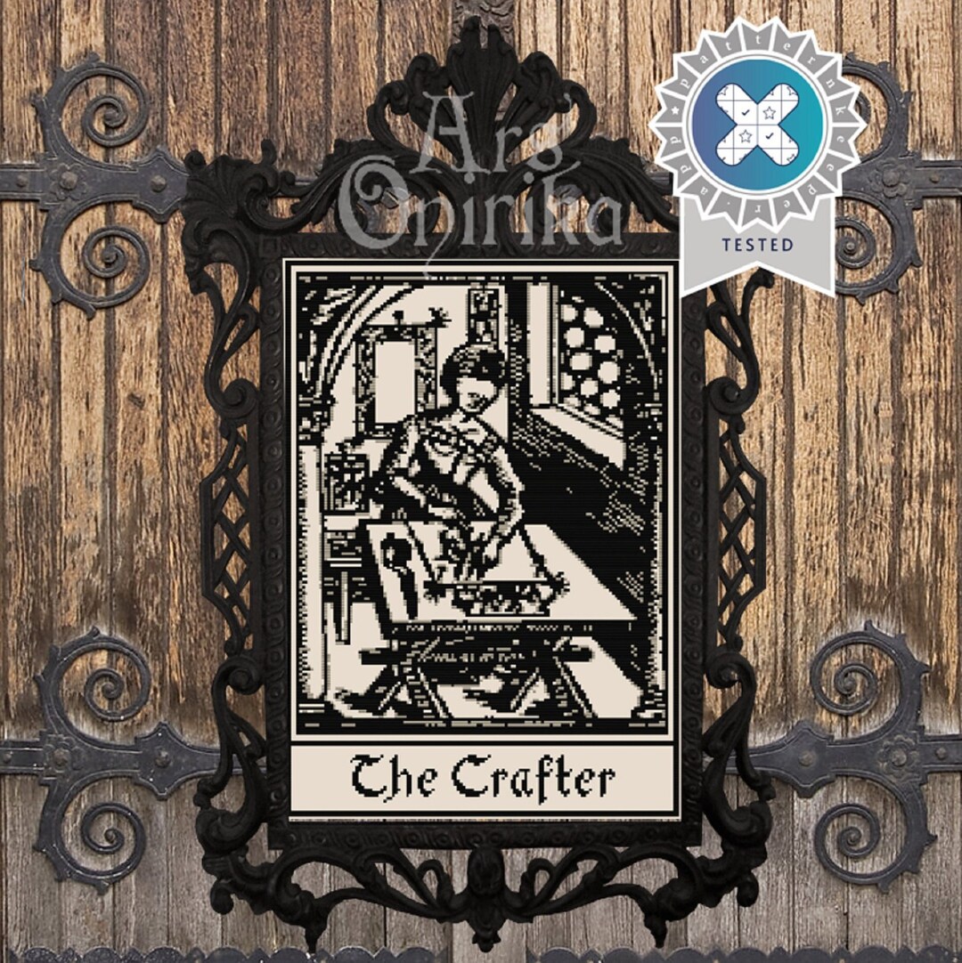 The Crafter - Medieval Cross Stitch Pattern - Old Style Embroidery ...