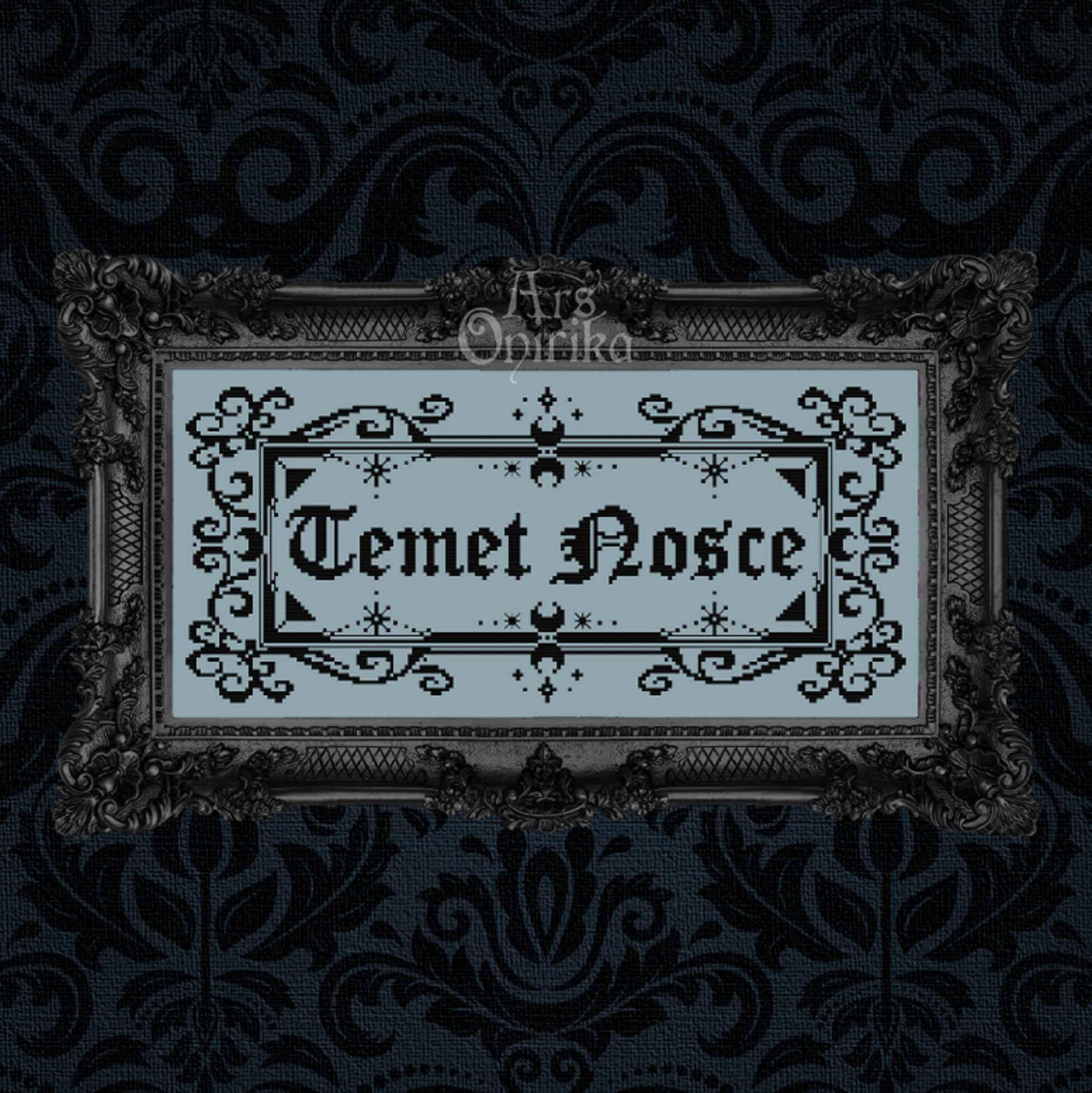 Temet Nosce Cross Stitch Pattern Matrix Quote Oracle Digital Pattern ...