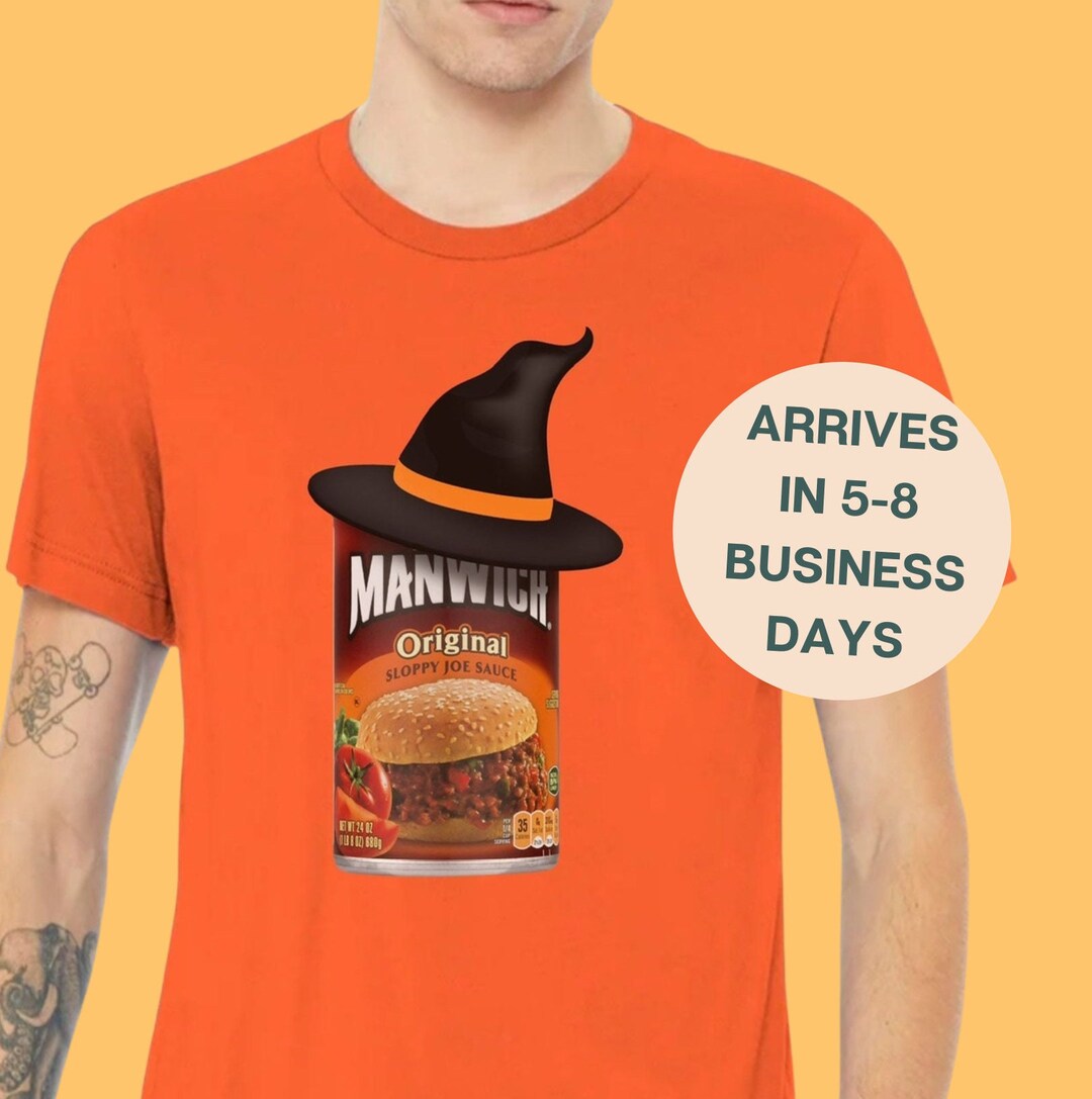 Manwich Witch Costume Manwitch Punny Halloween Shirt Easy - Etsy