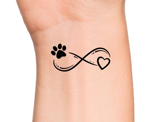 Infinity Symbol With Heart On Foot