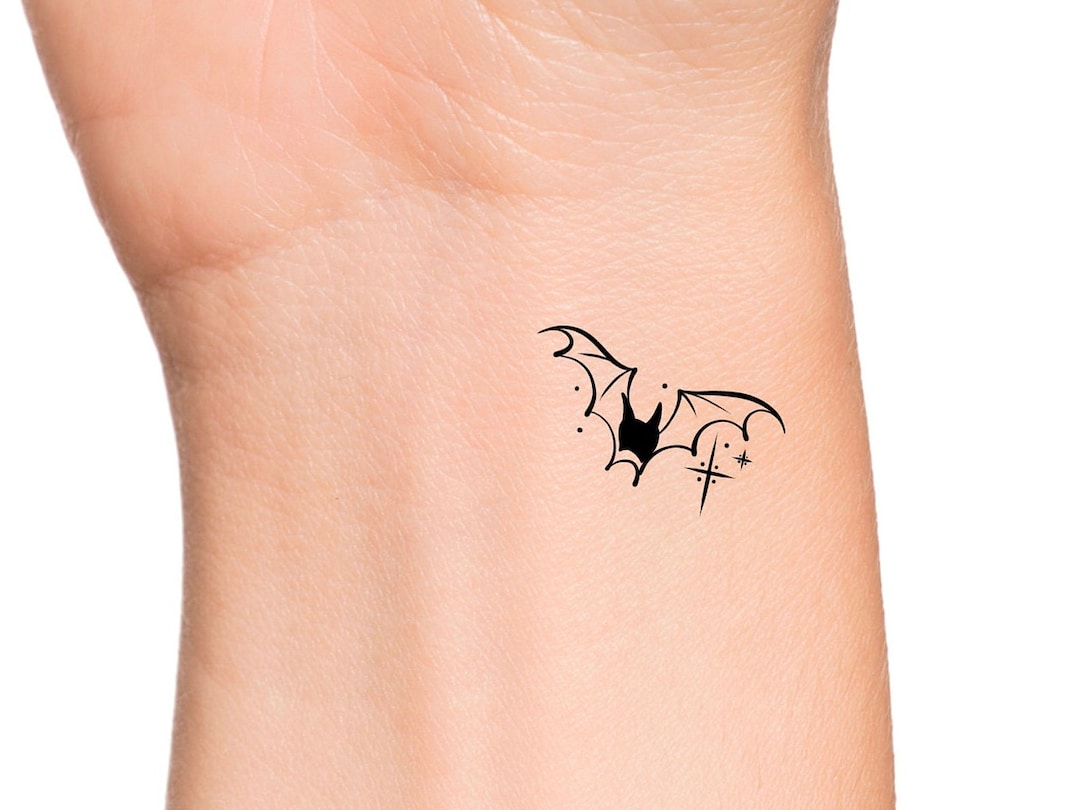 Bat Stars Temporary Tattoo - Etsy