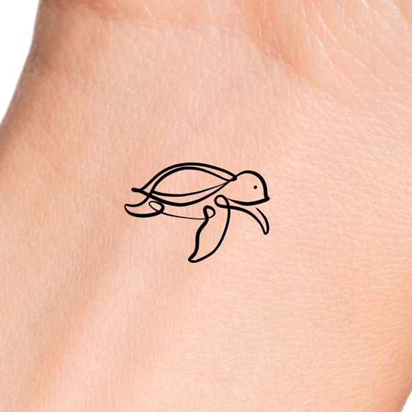 Small Turtle Tattoo - Etsy