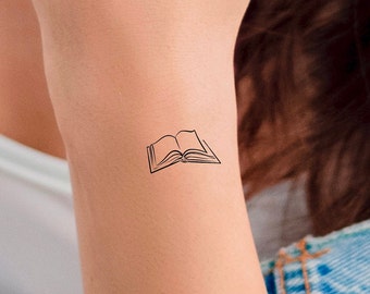 Open Book Tattoo - Etsy