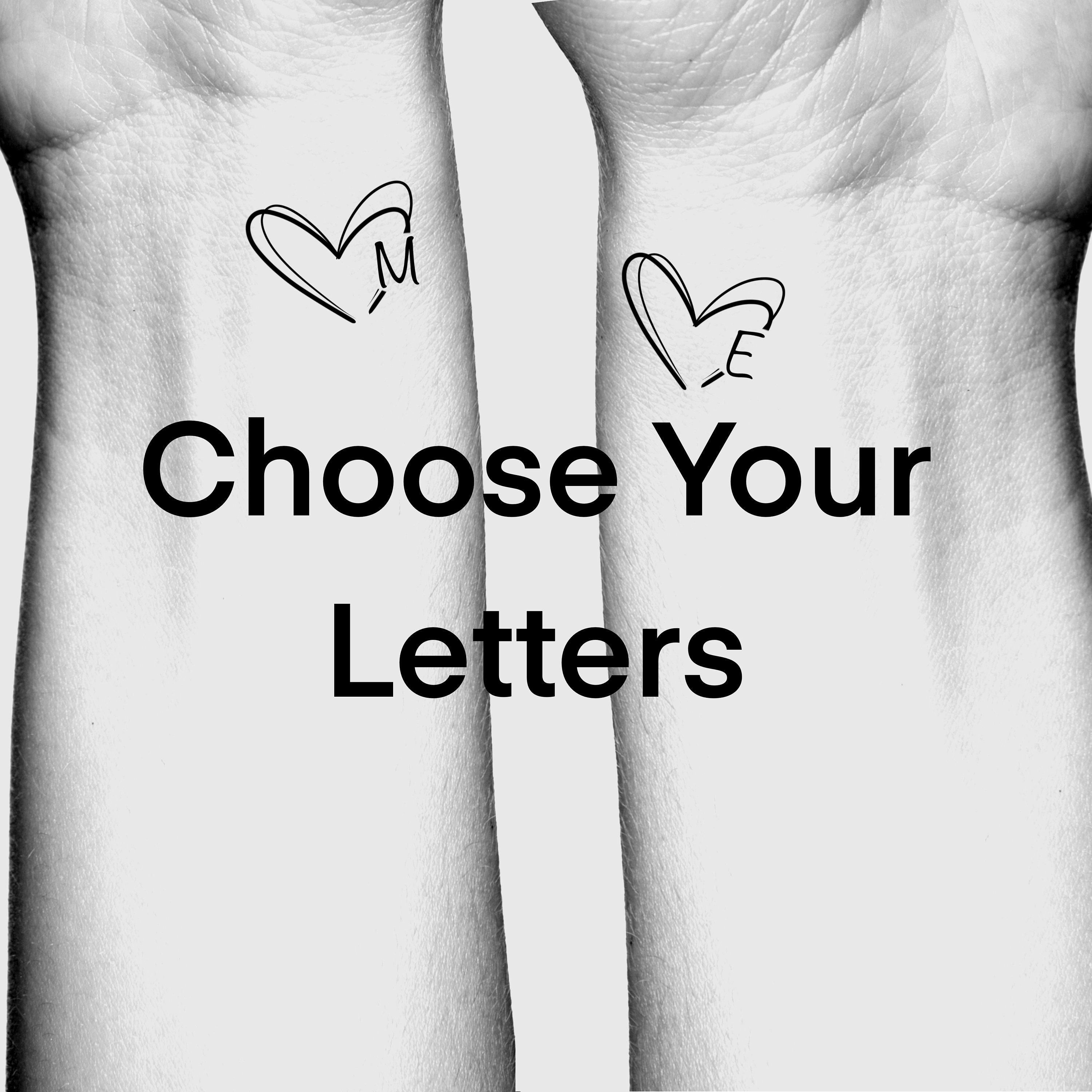 Letter M With Heart Tattoo