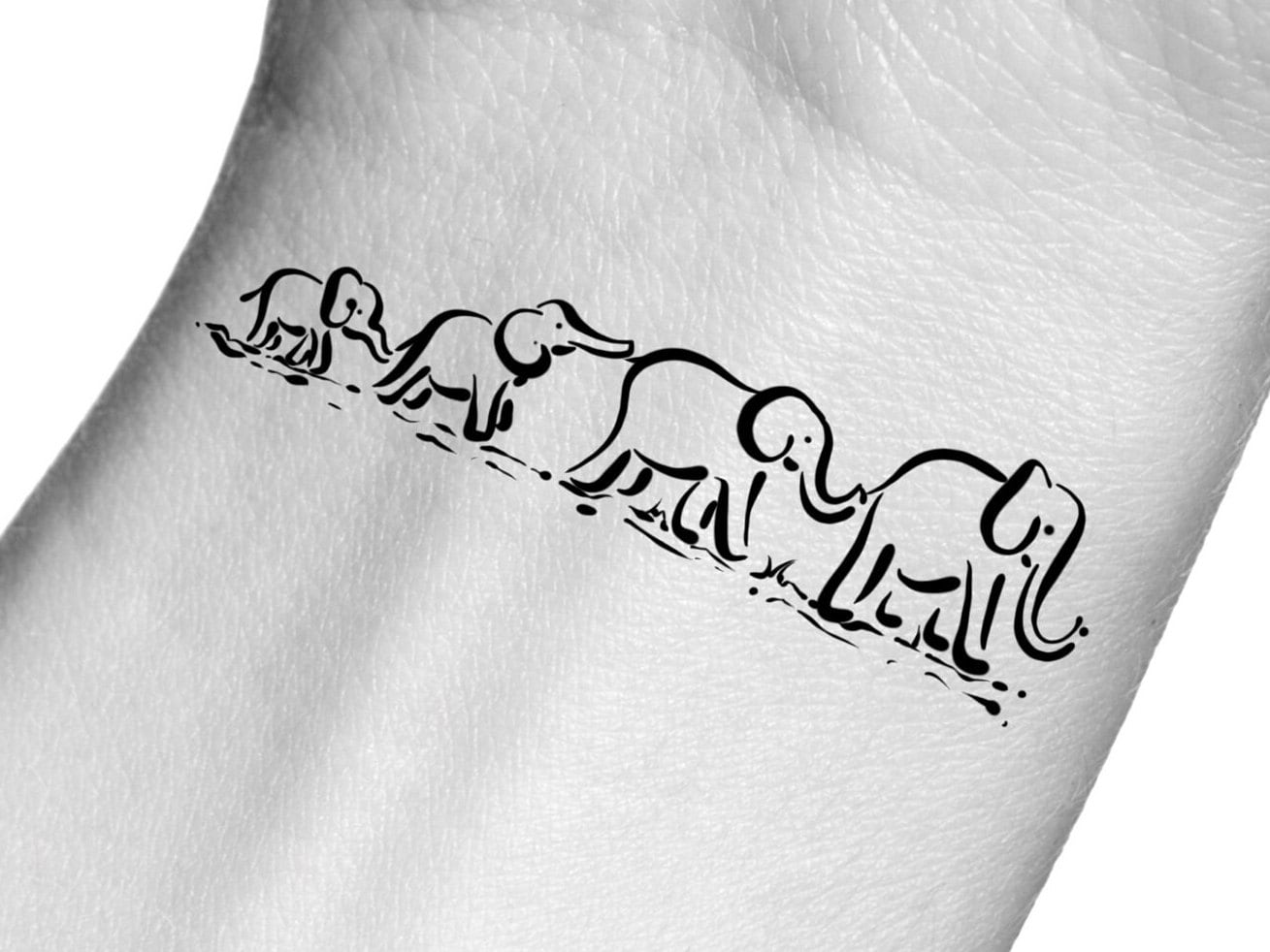 Elephant Family Tattoos