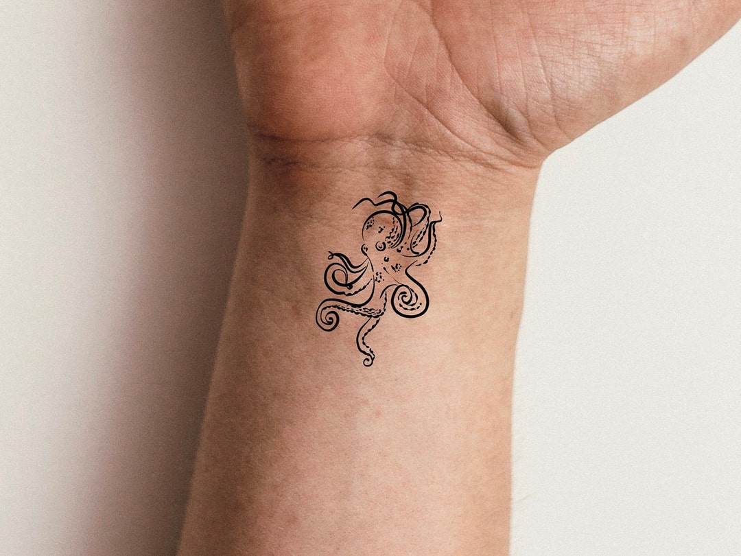 Octopus Temporary Tattoo - Etsy