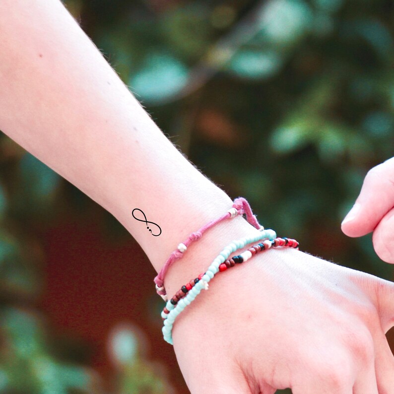 Semicolon Infinity Temporary Tattoo - Etsy