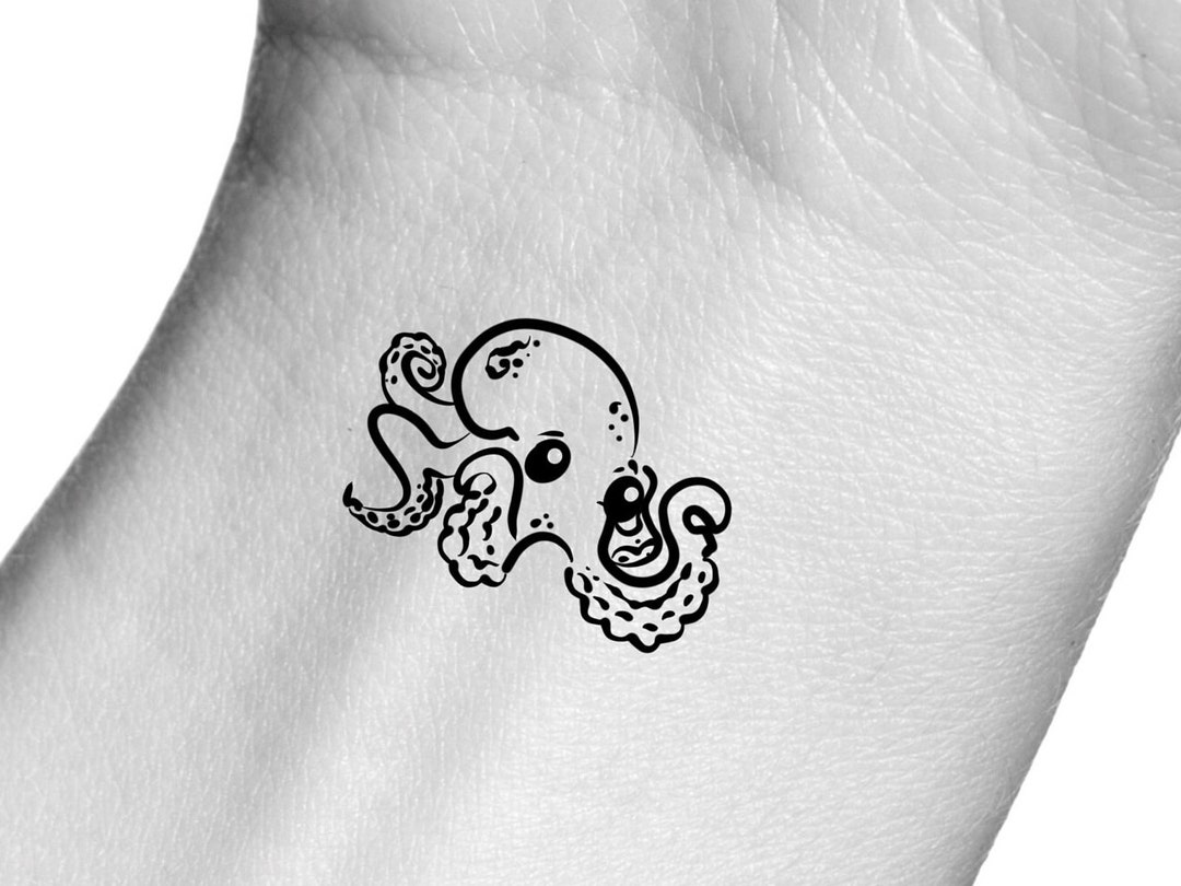 Octopus Temporary Tattoo - Etsy