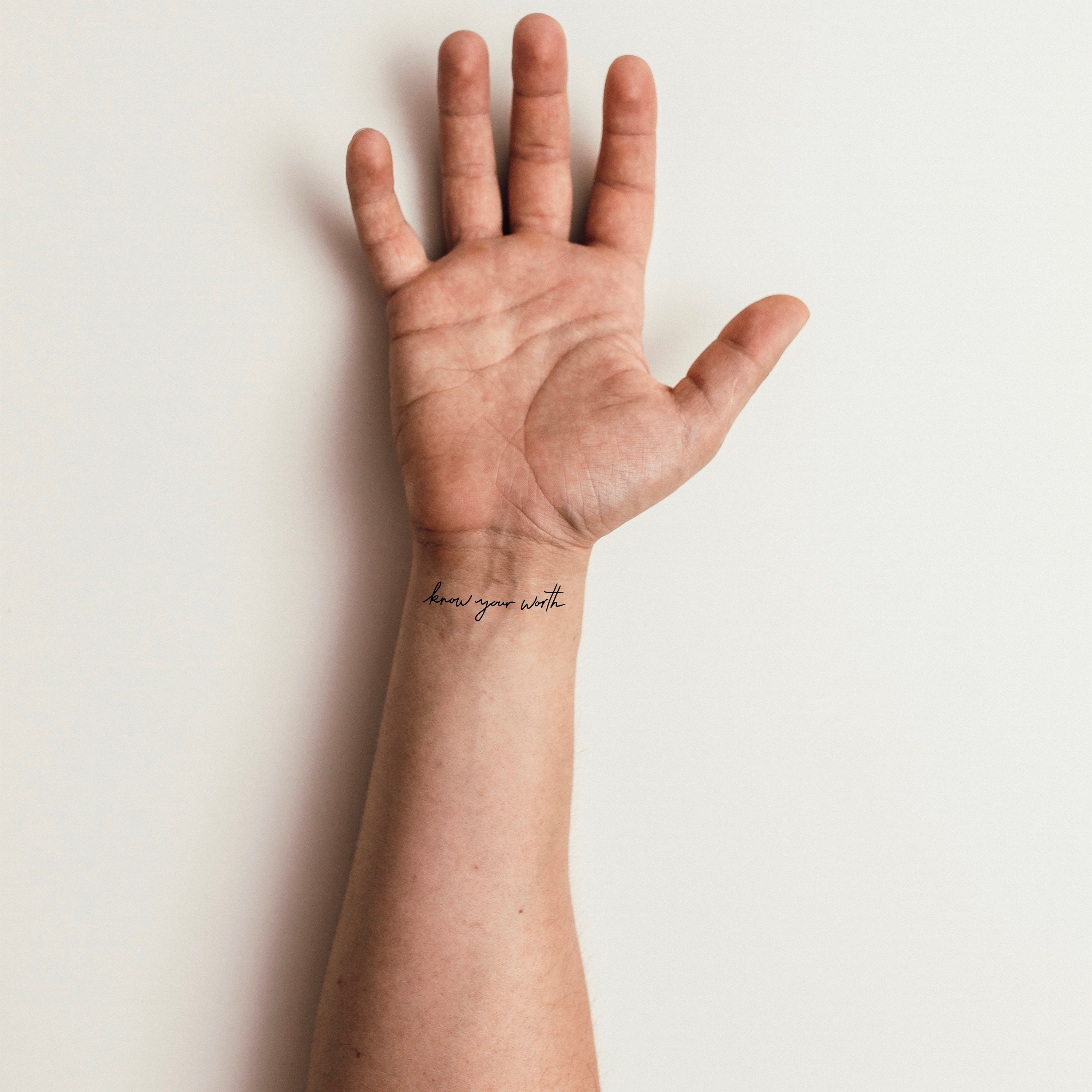 Know Your Worth Temporary Tattoo - Etsy Canada