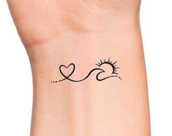 Infinity Family Heart Tattoo