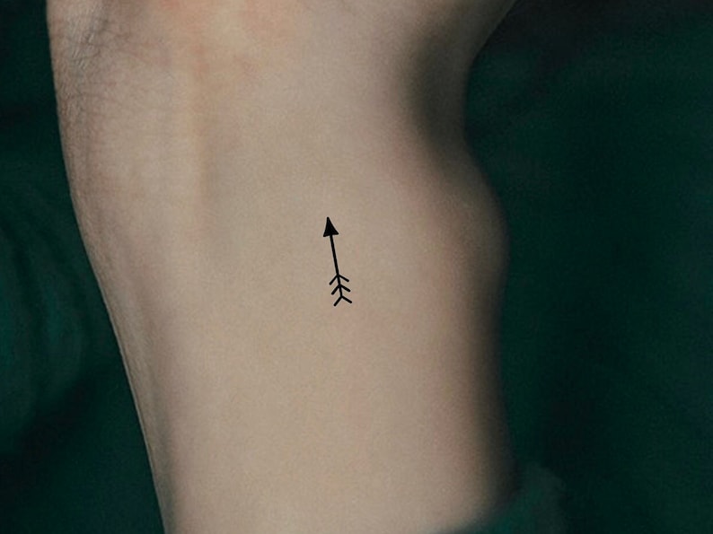 Tiny Arrow Temporary Tattoo - Etsy