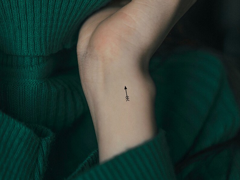 Tiny Arrow Temporary Tattoo - Etsy