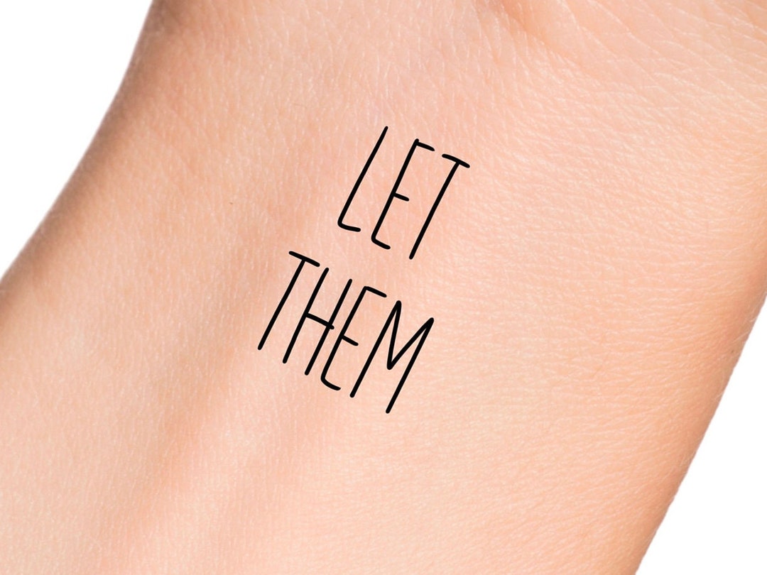 Let Them Temporary Tattoo - Etsy