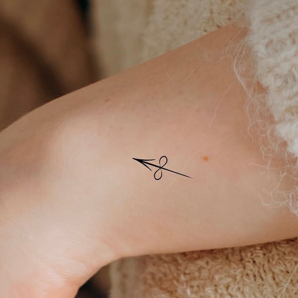 Infinity Arrow Tattoo - Etsy