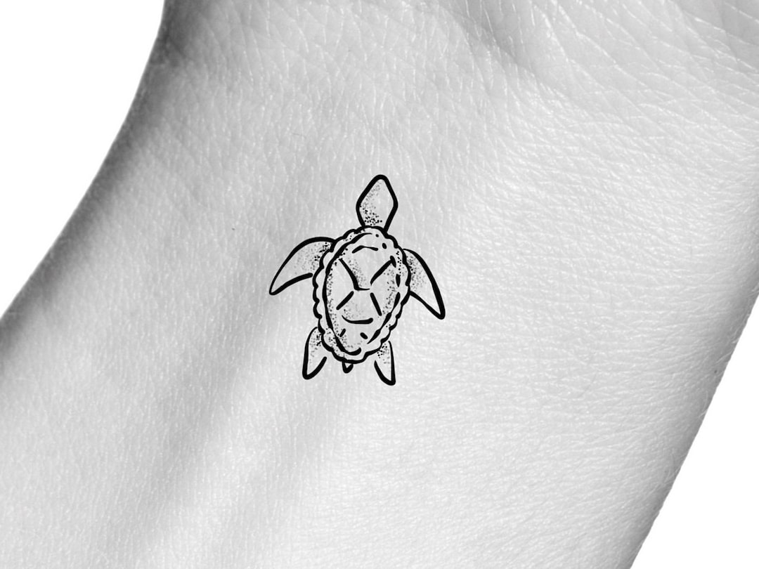 Small Sea Turtle Temporary Tattoo - Etsy