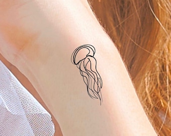 Fine Line Phoenix Temporary Tattoo - Etsy