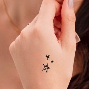 Stars Temporary Tattoo - Etsy