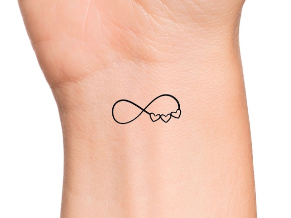 Infinity Family Heart Tattoo