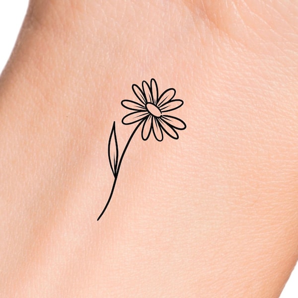 Daisy Tattoo - Etsy